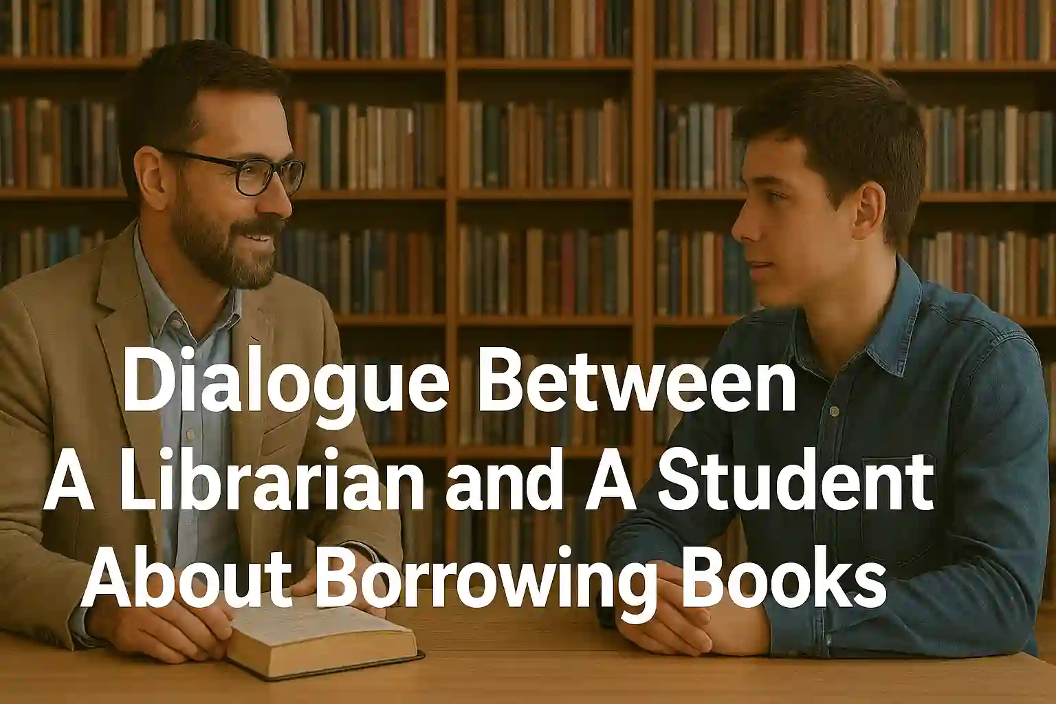 Dialogue | A Librarian and A Student About Borrowing Books