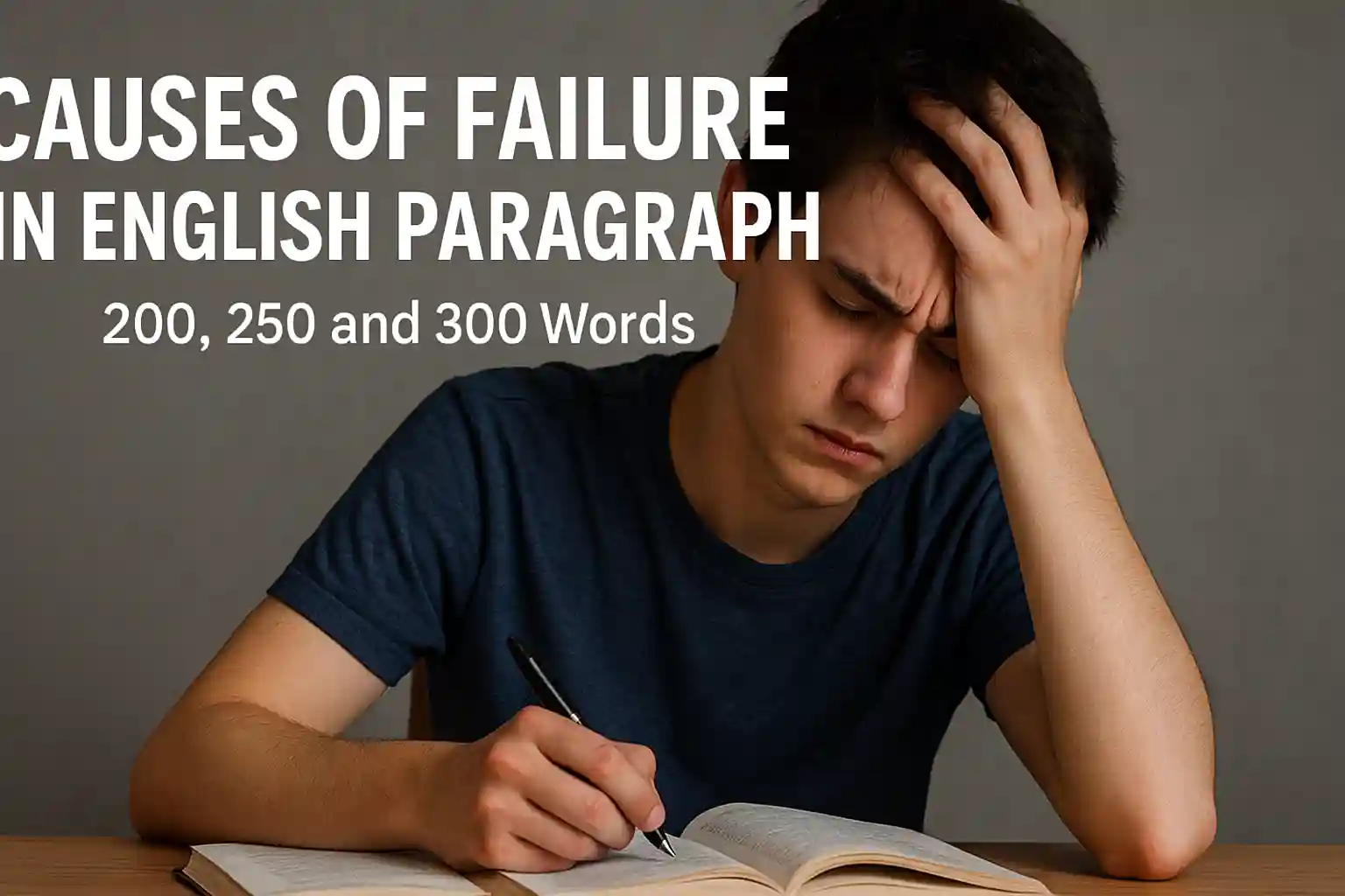 Causes of Failure in English Paragraph in 200, 250 and 300 Words