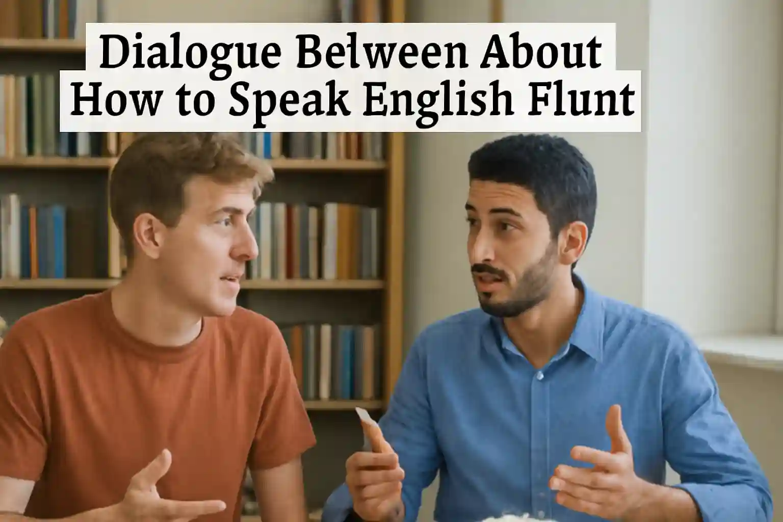 Dialogue About How to Speak English Fluently