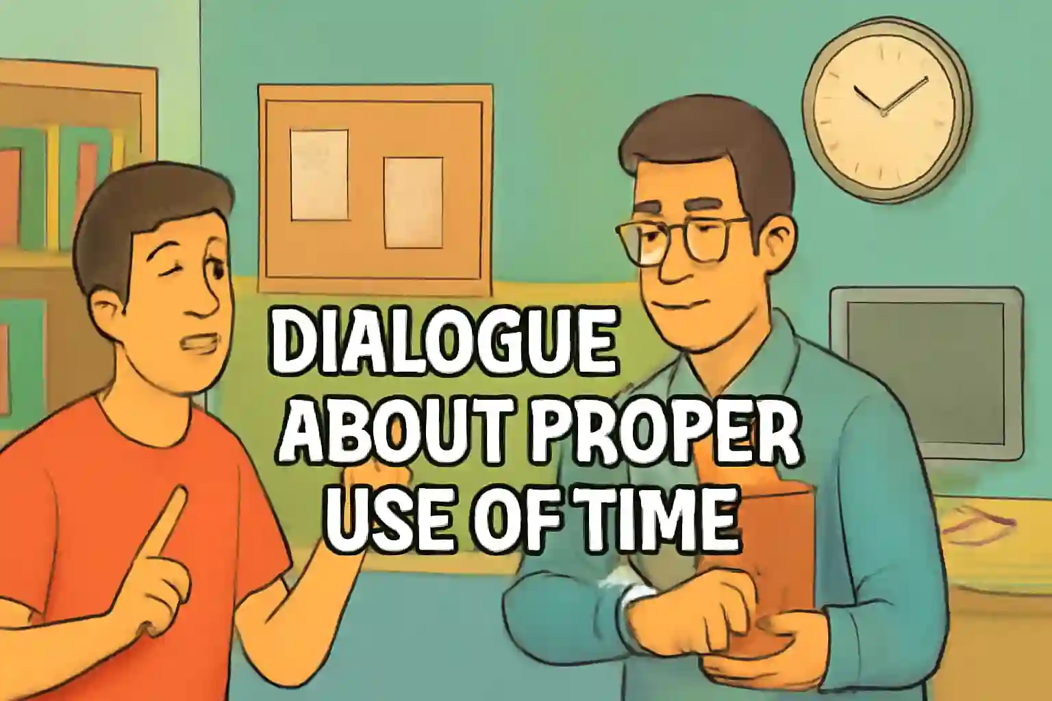 Dialogue Between Two Friends About Proper Use of Time