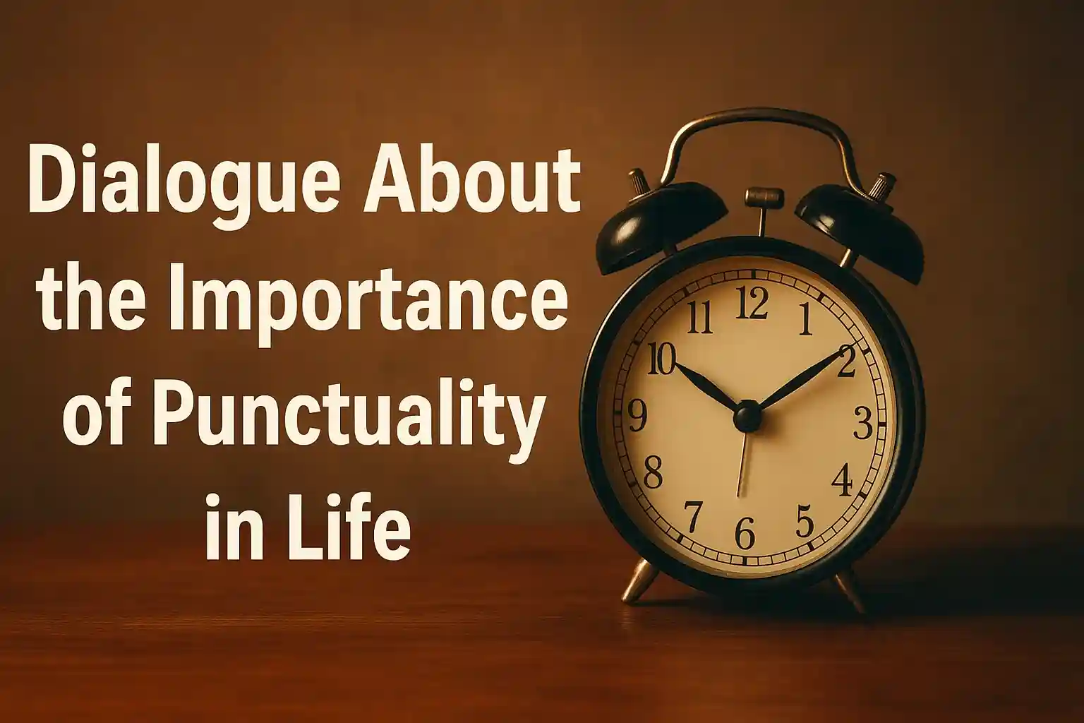 Dialogue About the Importance of Punctuality in Life