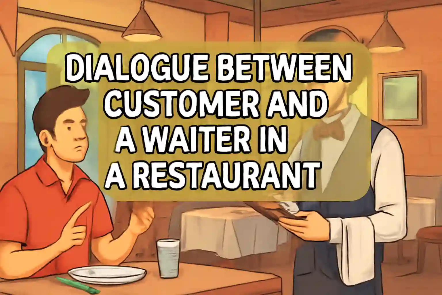 Dialogue Between A Customer and Waiter in a Restaurant