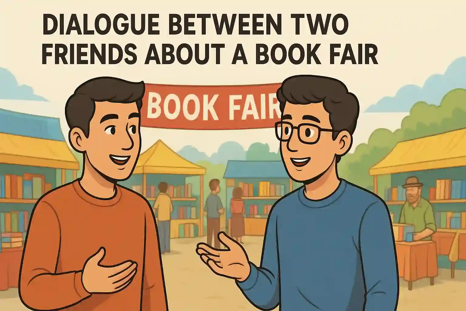 Dialogue Between Two Friends About A Book Fair