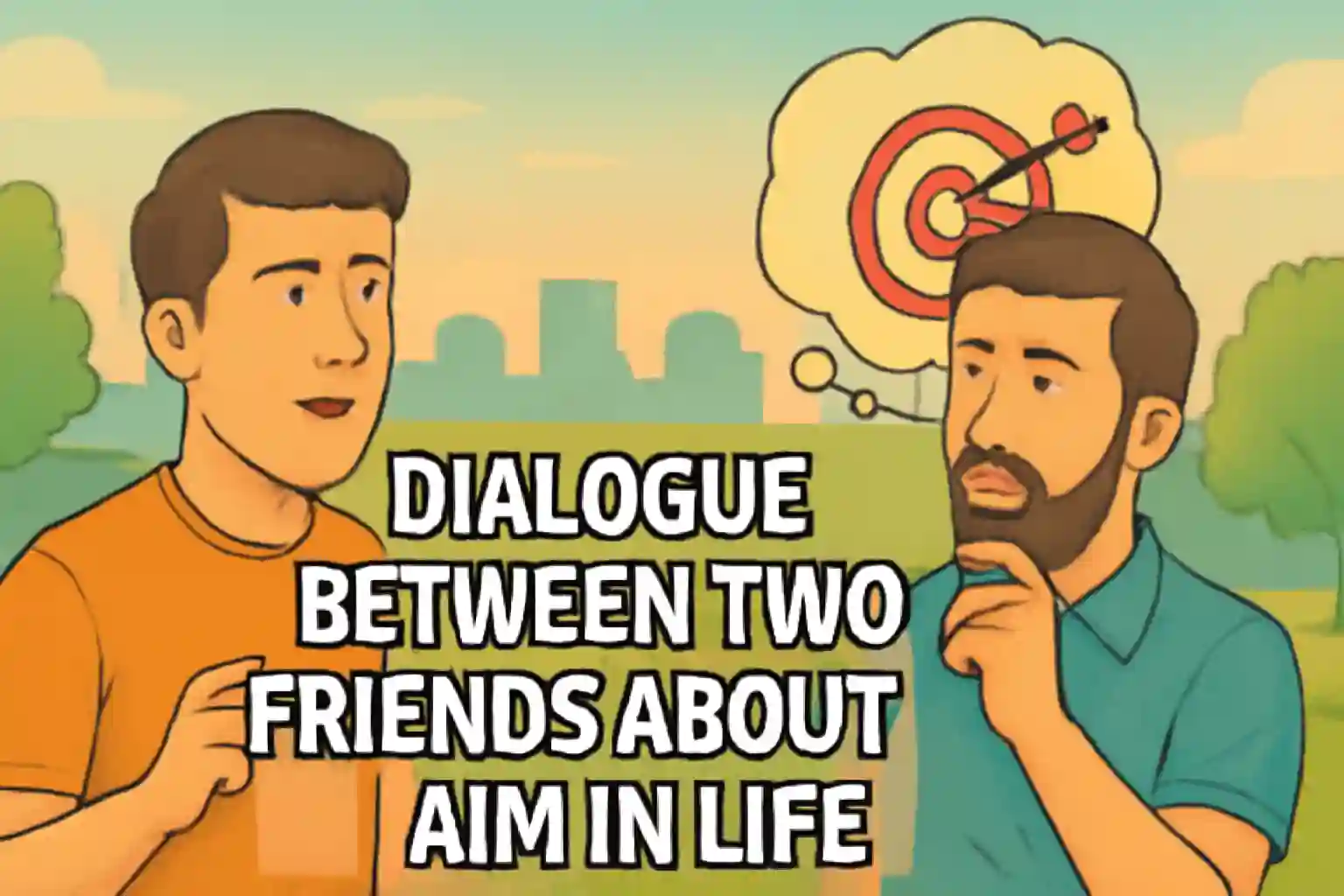 Dialogue Between Two Friends About Their Aim in Life